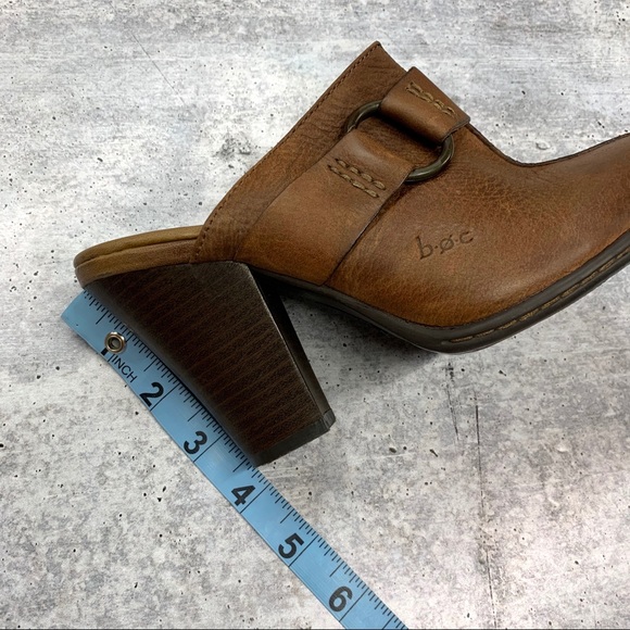 Born | Shoes | Born Concept Brown Leather Clog Heels | Poshmark